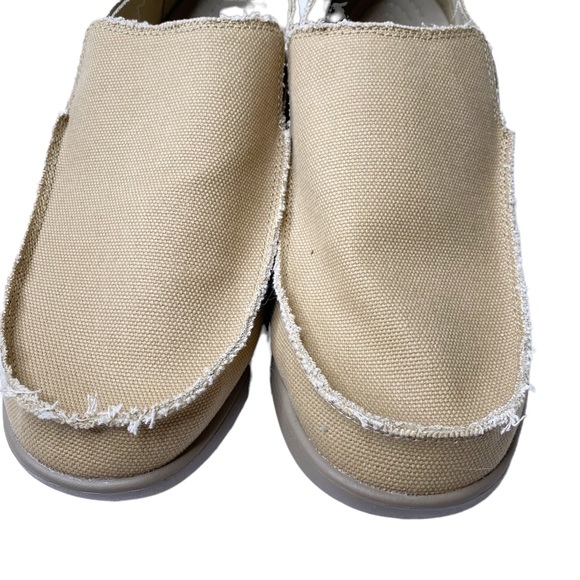 CROCS | Shoes | Crocs Mens Santa Cruz Khaki Tan Beige Canvas Slip On ...